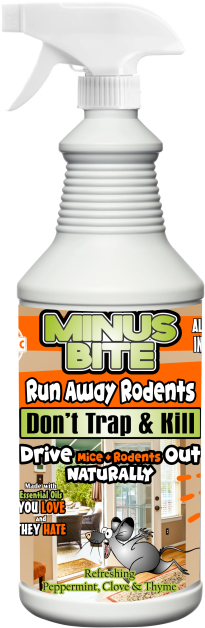 All Natural Rodent Away Spray for mice, rats & raccoons